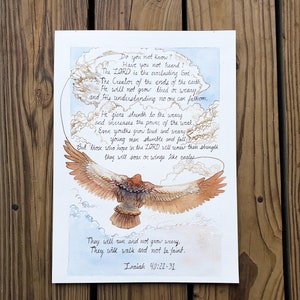 Soar on Wings Like Eagles - Isaiah 40:22-31, an Original Painting of ...