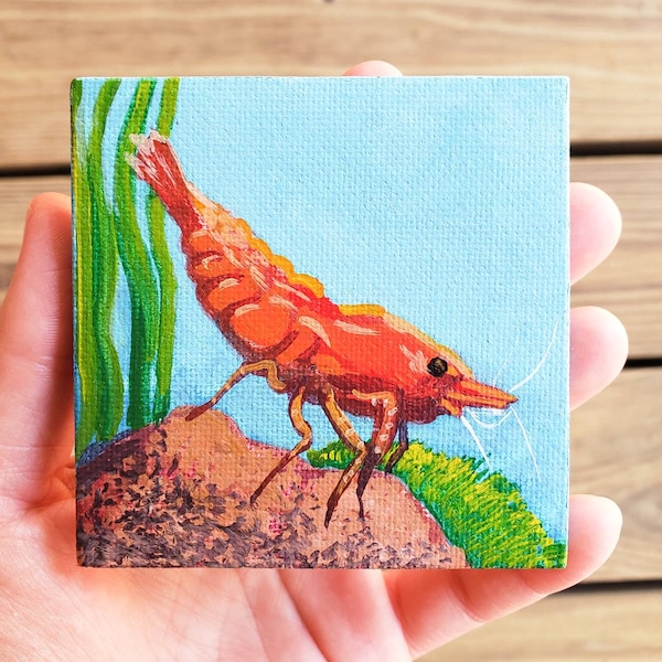 Shrimp Painting - Etsy