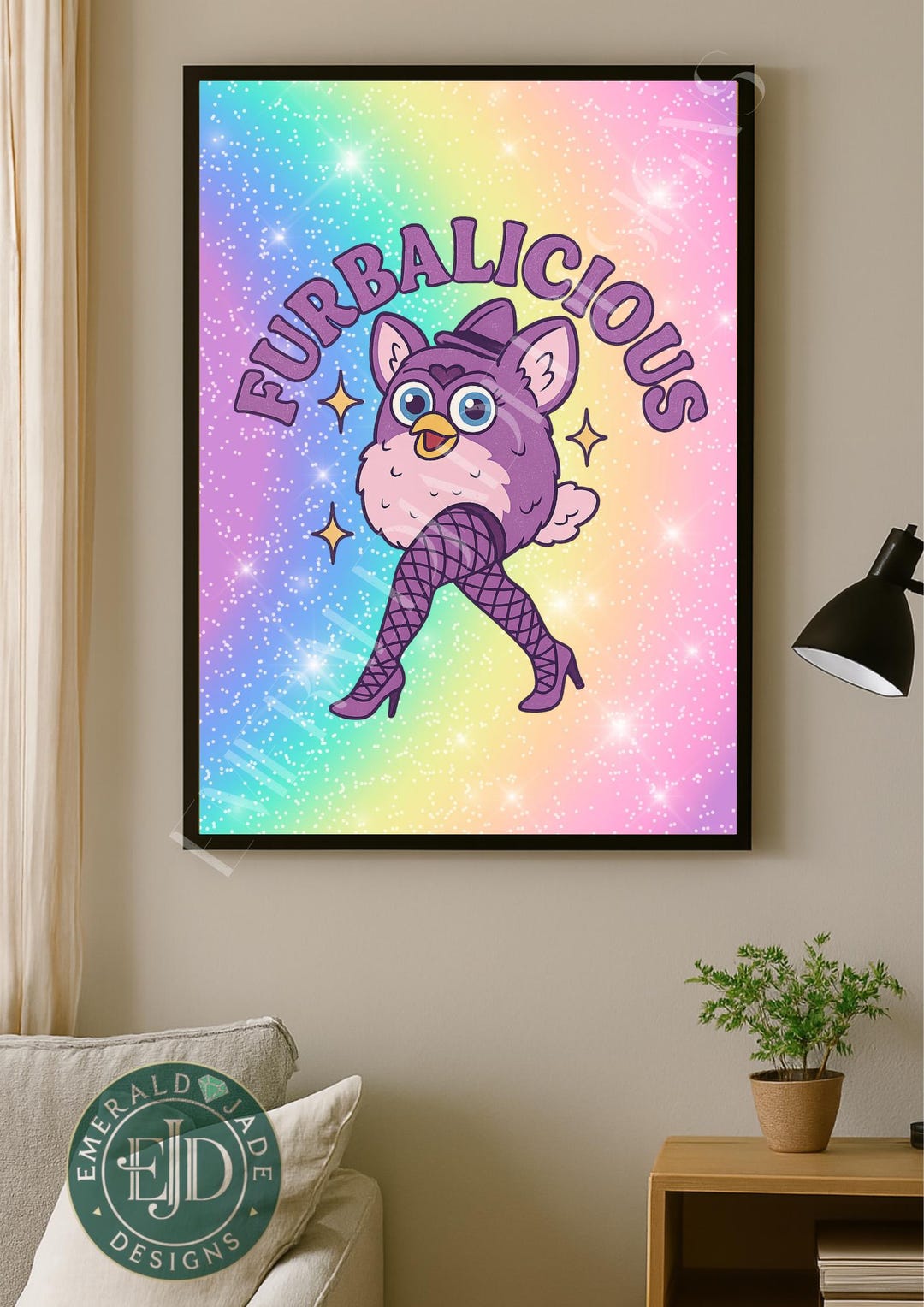 Furbalicious Furby Girl Art Print: Sassy Room Decor - Etsy