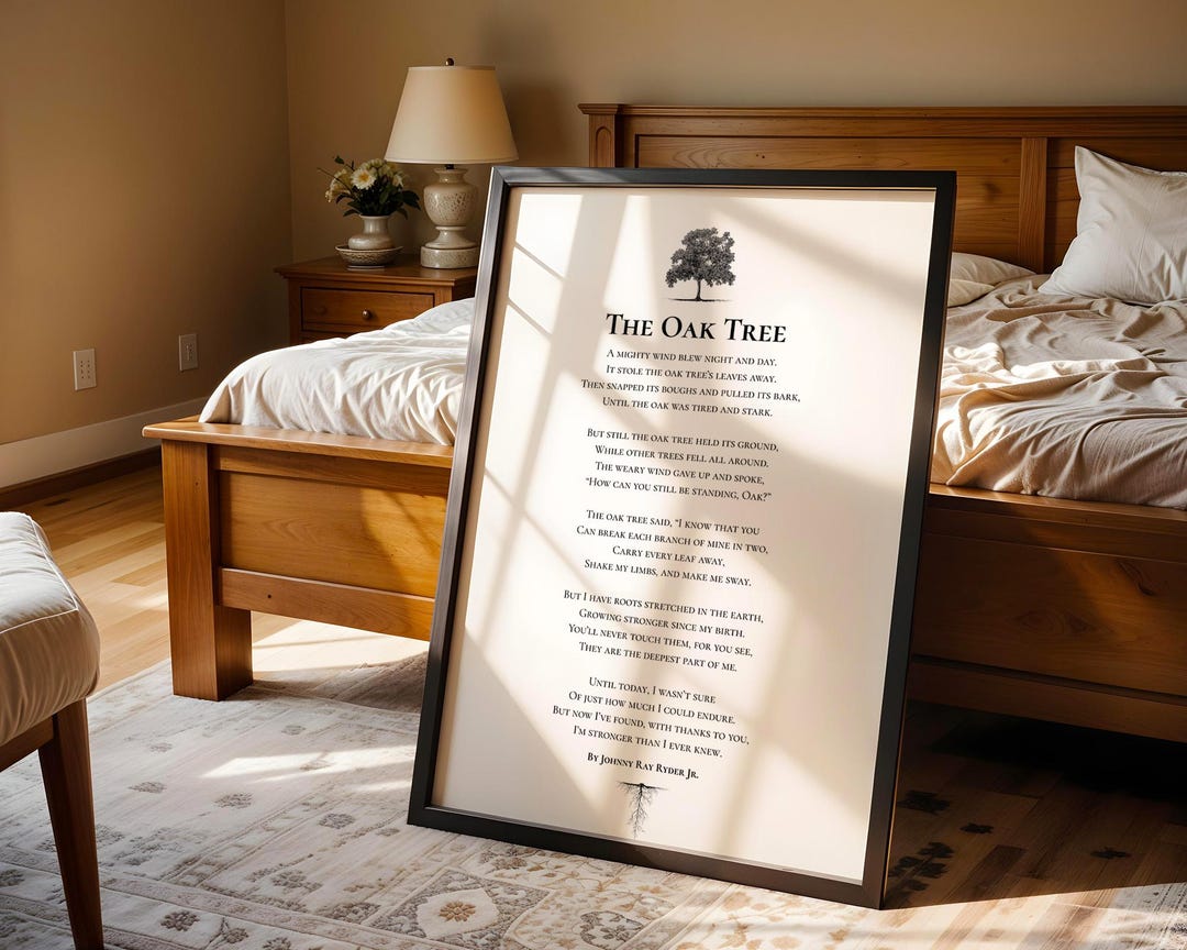 The Oak Tree Digital Download | Inspirational Poem Print | Meaningful ...