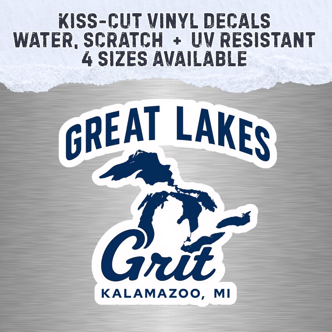 Great Lakes Grit Sticker | Kiss-cut Vinyl Decal - Etsy