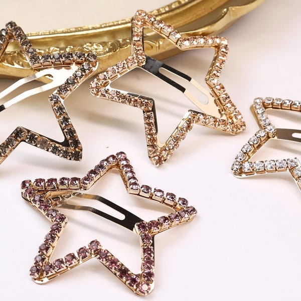 Star Hair Clips - Etsy