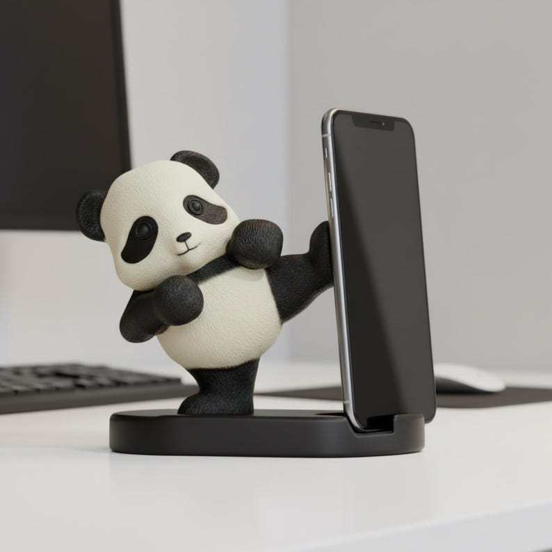 Panda Phone Holder STL File | 3D Printable Smartphone Stand | Gift for ...