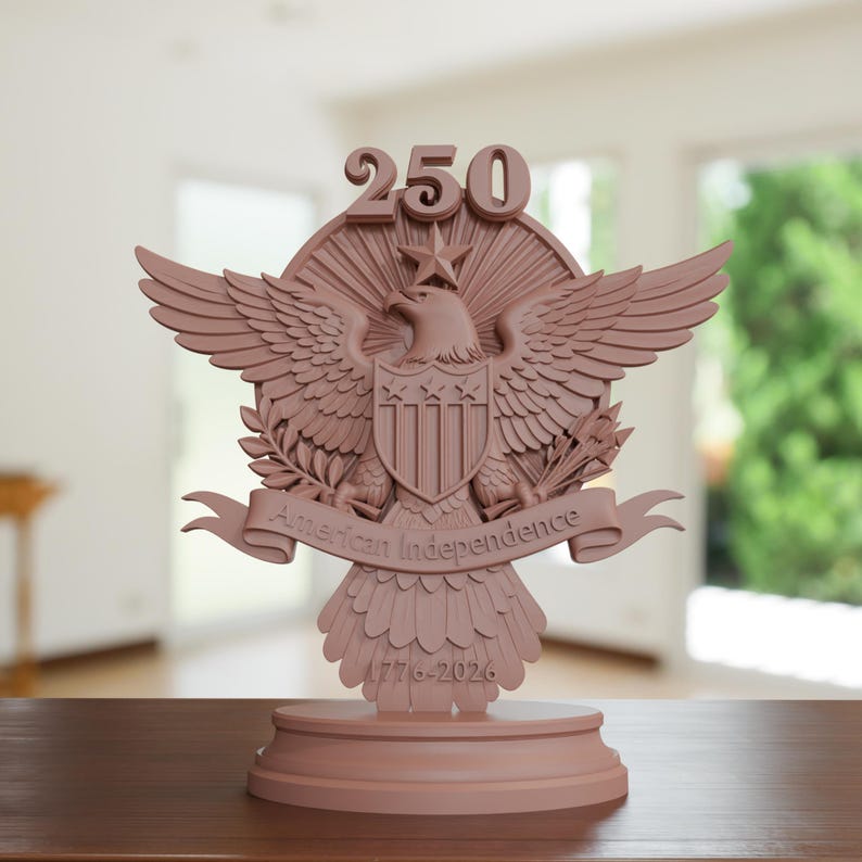 American Independence 250th Anniversary Eagle Statue STL | USA ...