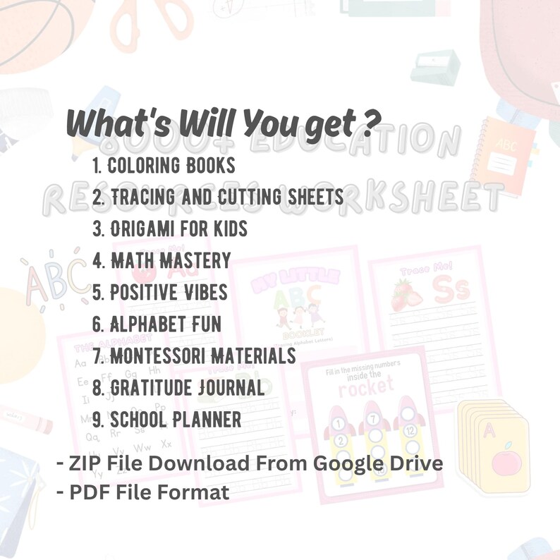 8000+ Education Resources Worksheet - Learning With Fun ! , Digital ...