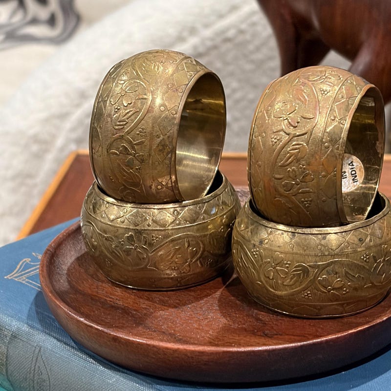 Brass Napkin Rings India - Etsy