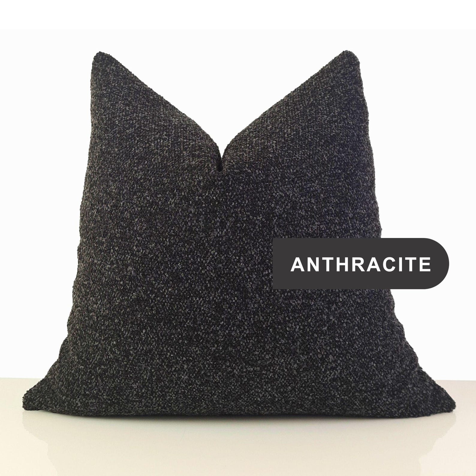 Boucle Pillow Cover – Soft Textured Teddy Boucle Throw Cushion, Custom ...