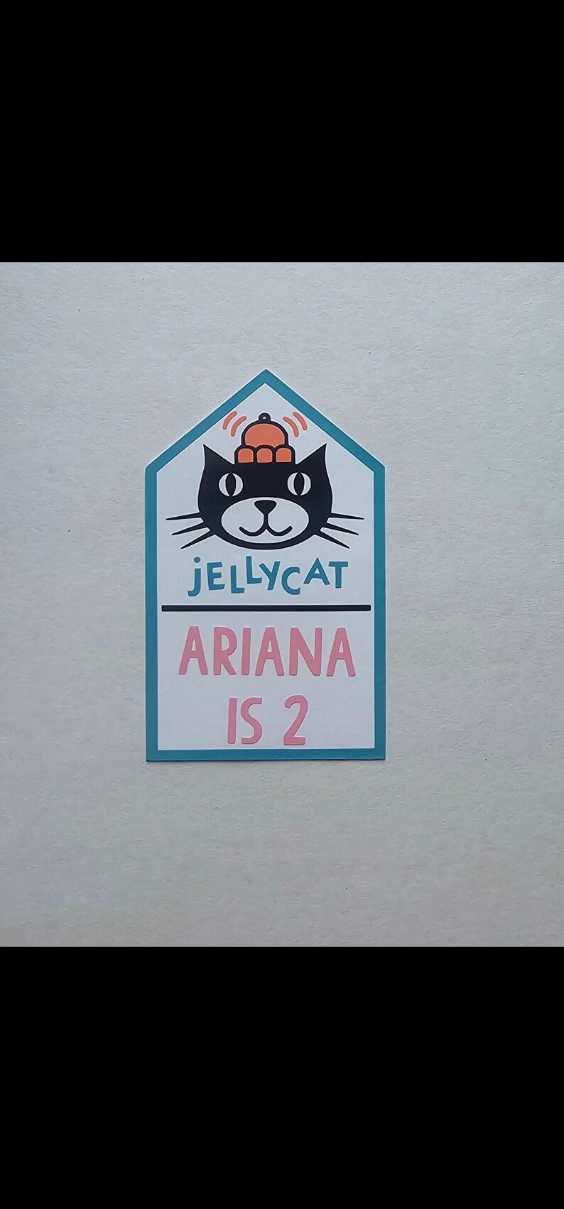 Jellycat Tag Themed Personalised Cake Topper - Etsy UK