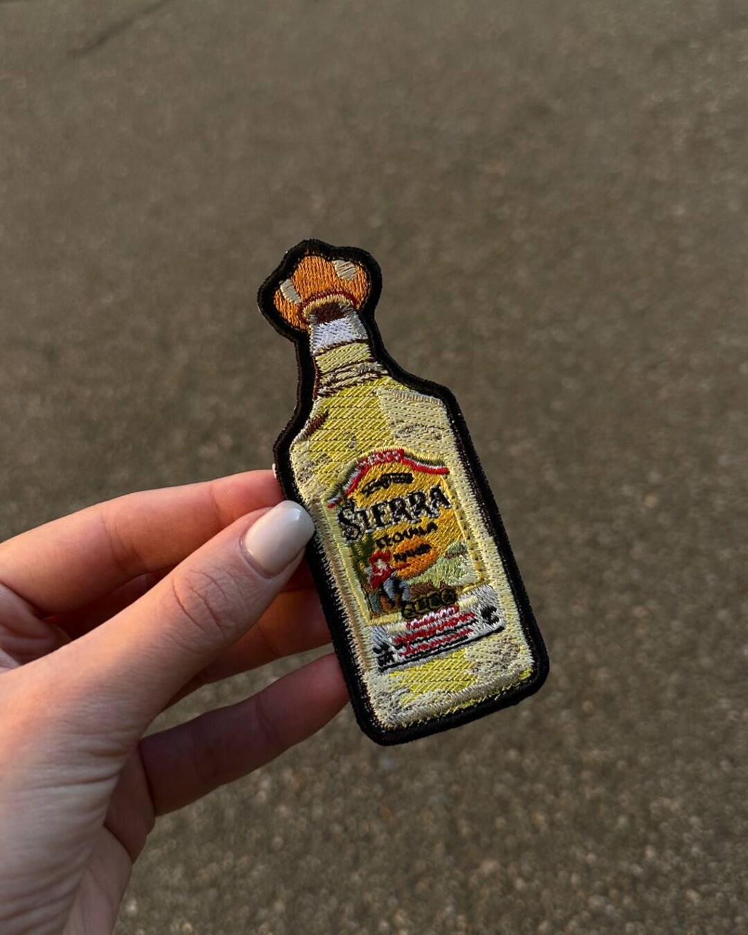 Embroidered Bottle Patch – Fun Alcohol-inspired Badge, Streetwear Iron ...
