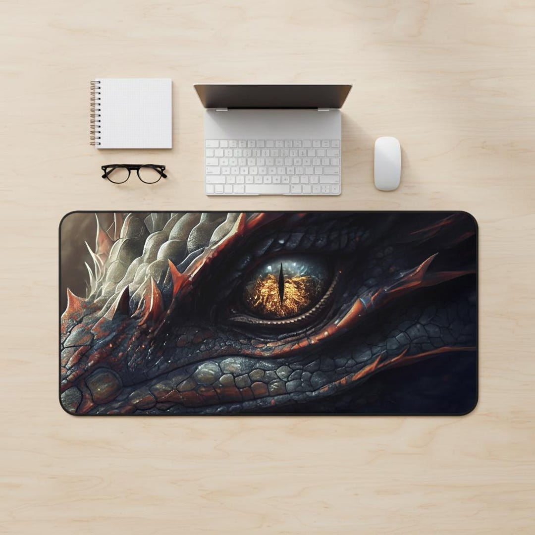 Dragon Eye Design Gaming Mouse Pad, Desk Mat, Office Decor Large Mouse ...