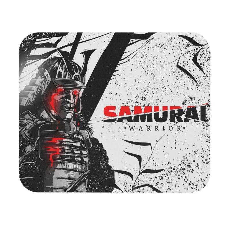 Samurai Mouse Pad Gamer Desk Mat, Japanese Warrior Gaming Mousepad ...