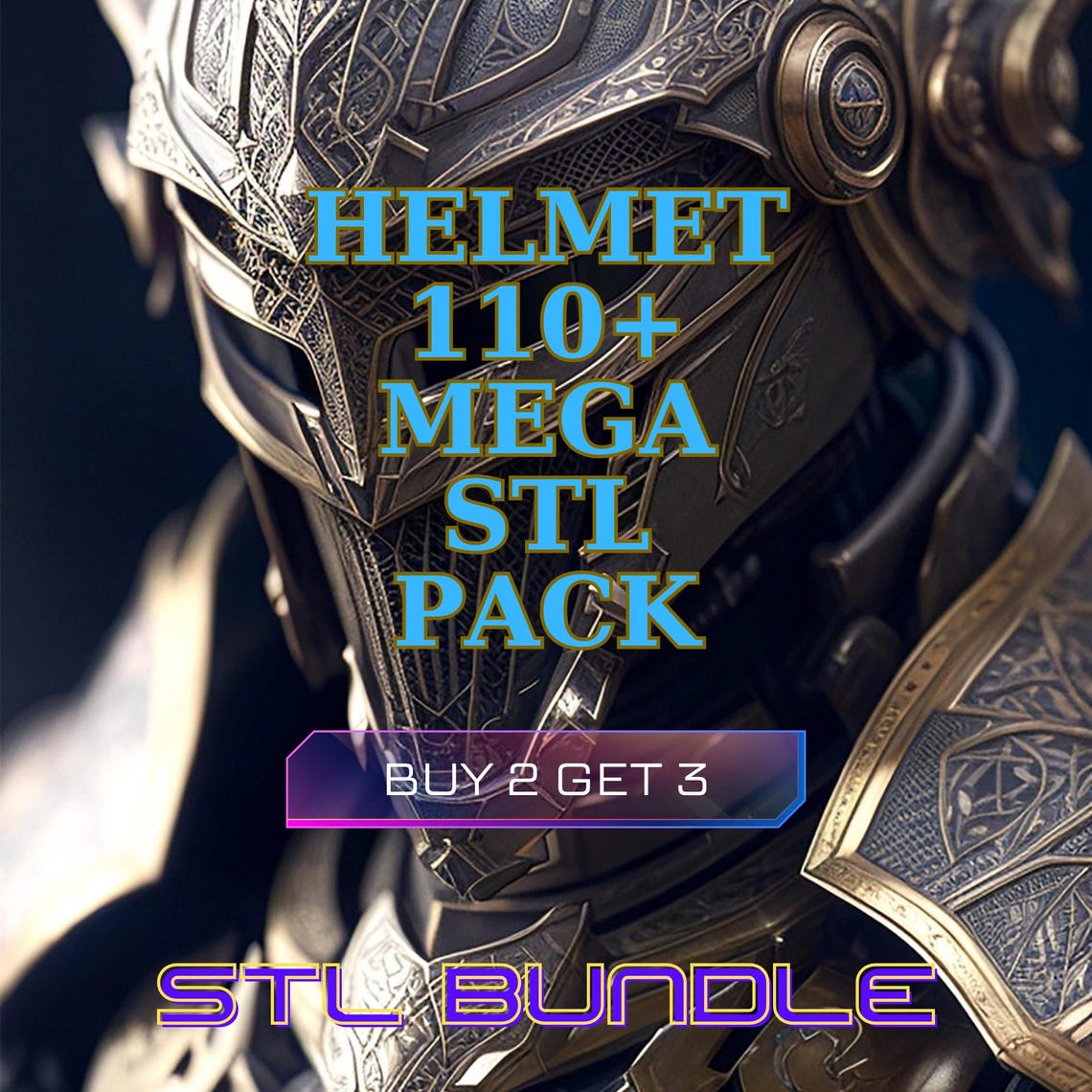 110+ Helmet STL Bundle – Wearable Cosplay Helmets, Sci-fi, Fantasy ...