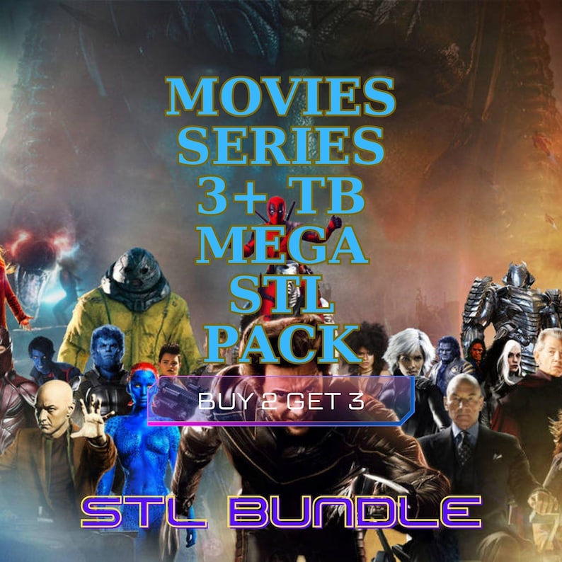 3+ TB Ultimate MOVIES & SERIES Stl Collection – 3D Printable Figures ...