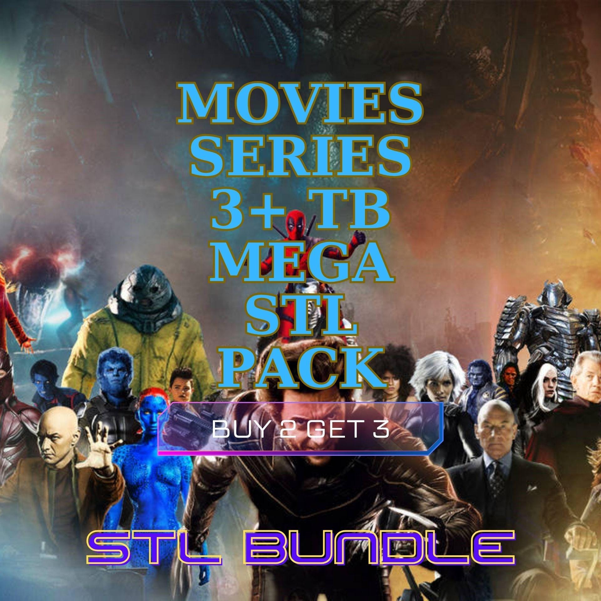 3+ TB Ultimate MOVIES & SERIES Stl Collection – 3D Printable Figures ...