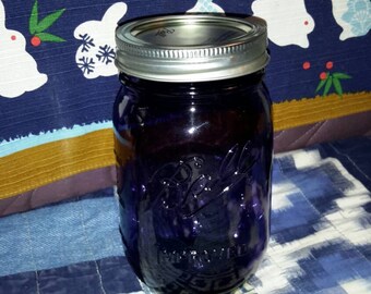 Purple Mason Jars | Etsy
