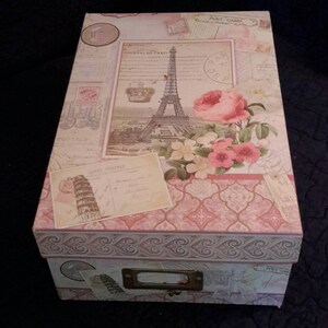 Stamping Lot in Decorative Paris Chest Self Inking Sets Pads More ...