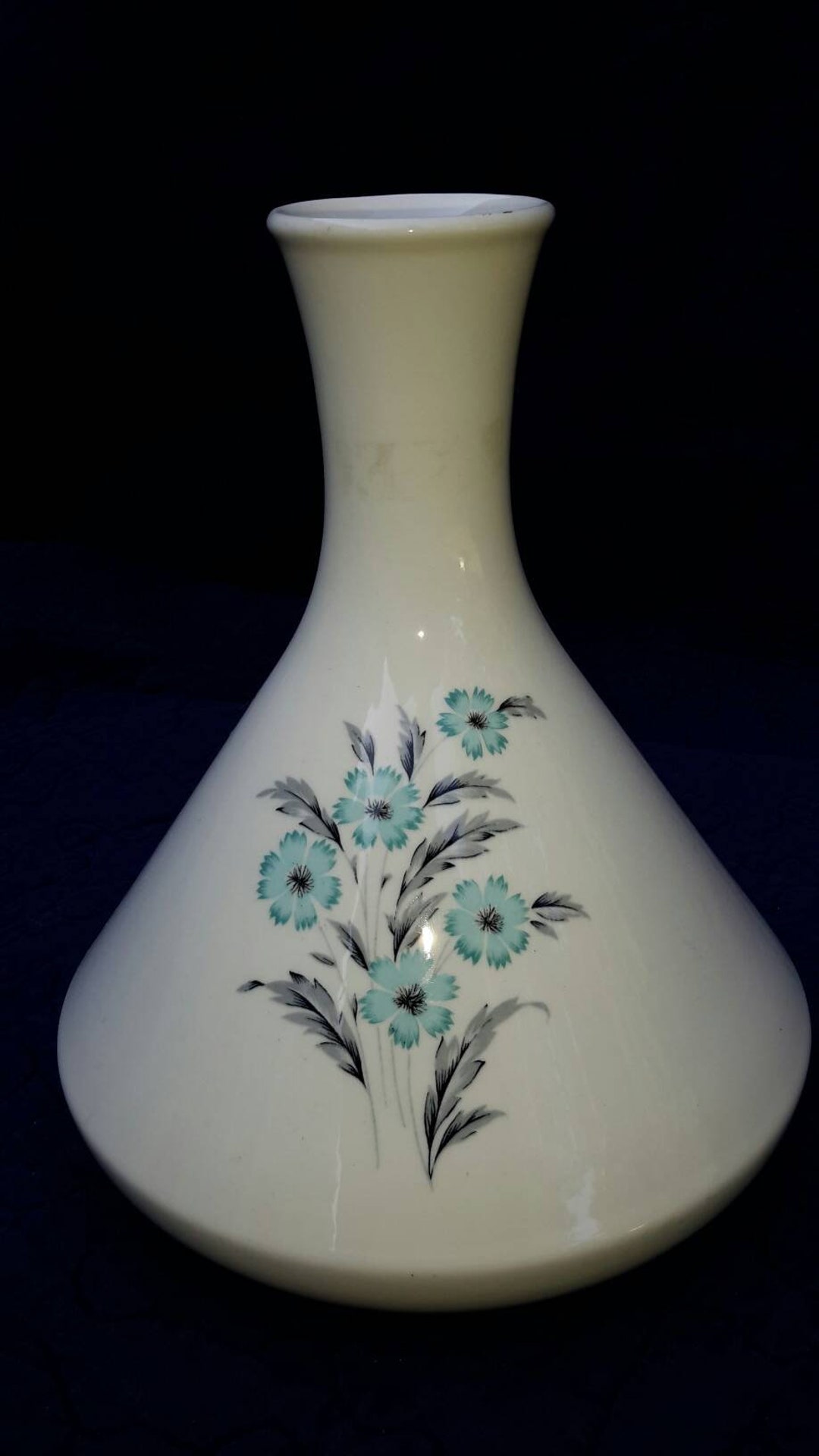Vintage Vase Beaker Shaped Mid Century Decor in or Outdoor Bottom Heavy ...