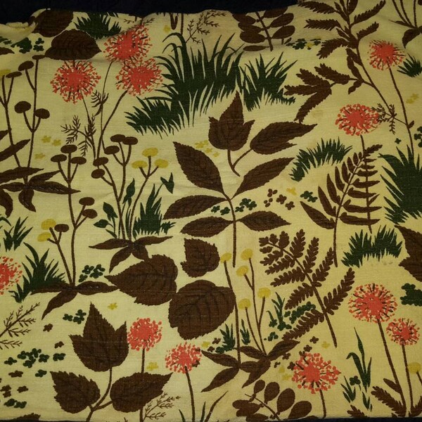 Vintage Bark Cloth - Etsy