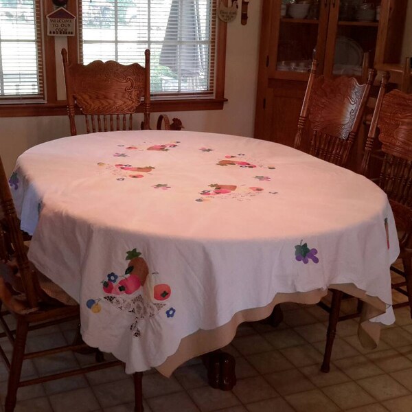 Applique Tablecloth - Etsy