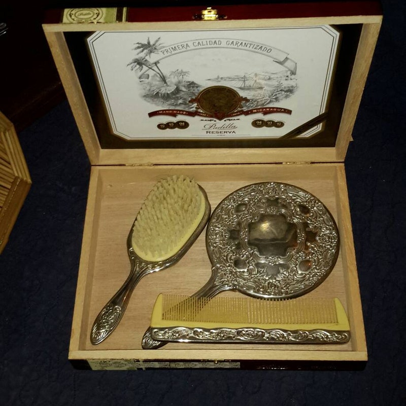 Antique Vanity Set - Etsy