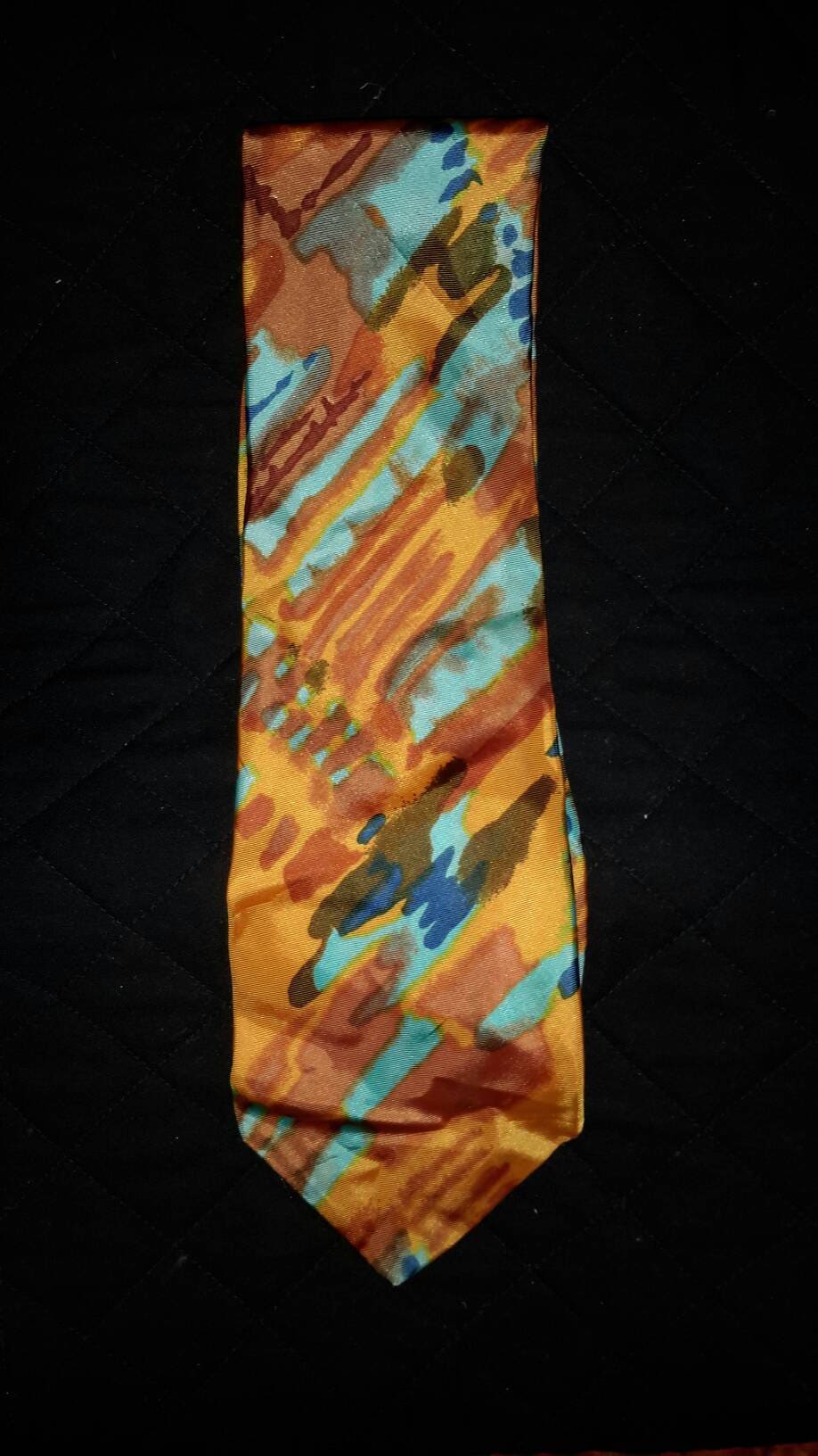 Necktie Vintage Art Tie Sunset Colors Menswear Find by - Etsy