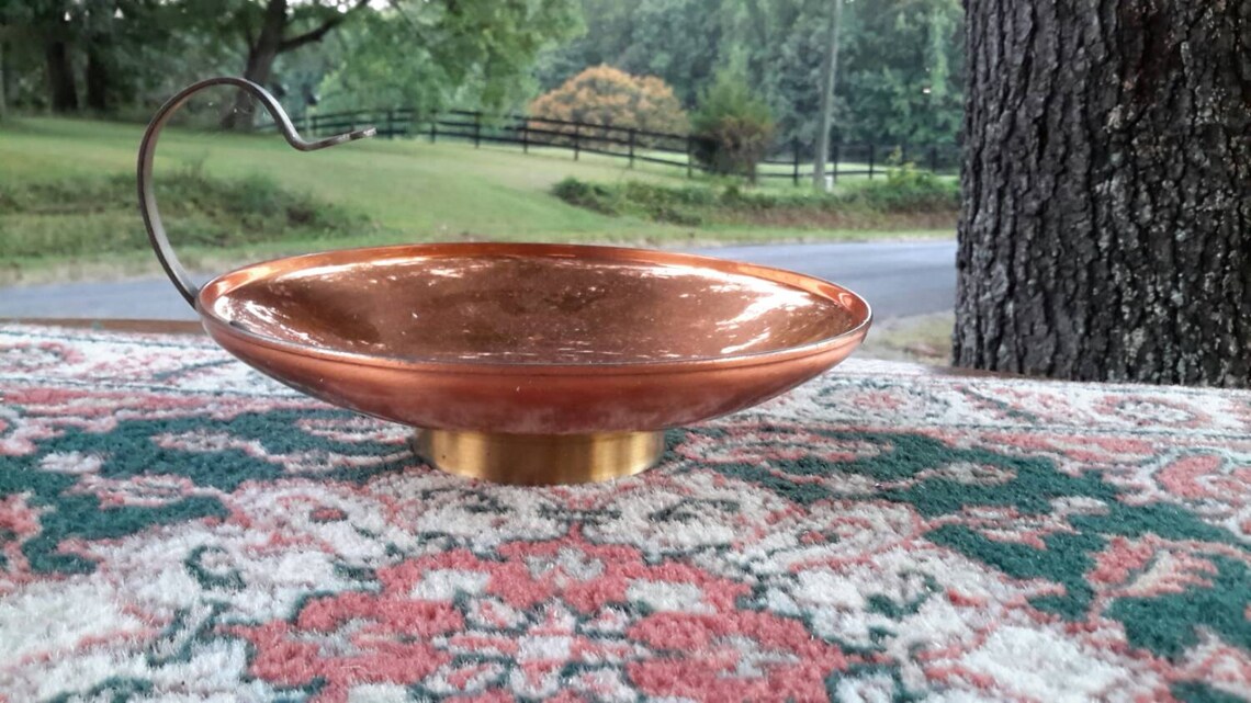 Copper Craft Guild Candle Tray Taunton Mass Vintage Copper Decor ...