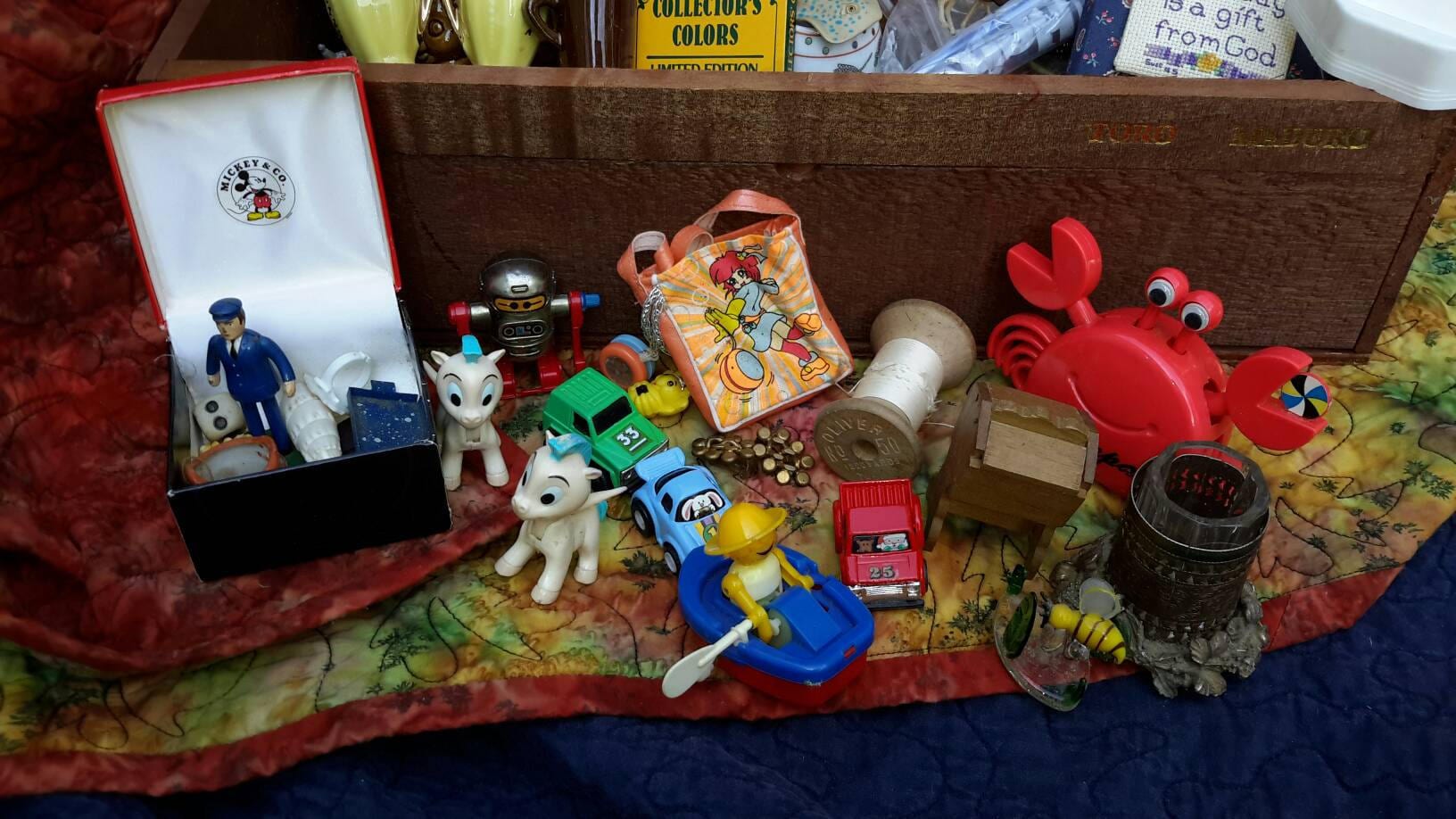 Treasure Chest Time Capsule Over 50 Pieces in Wooden Chest Nostalgic ...