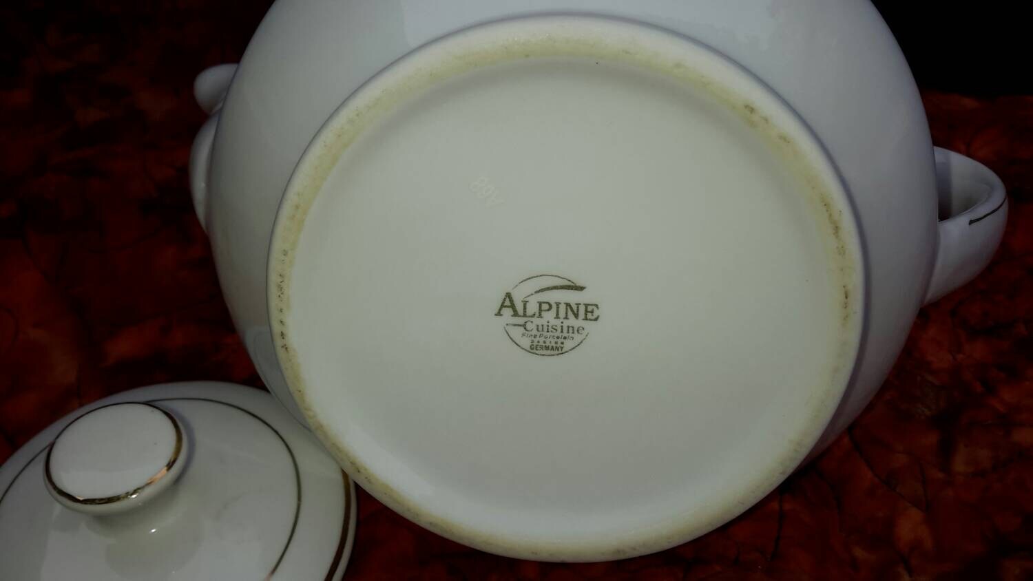 Teapot German Alpine China Asian Tuscany Motif Serves Two Barely ...