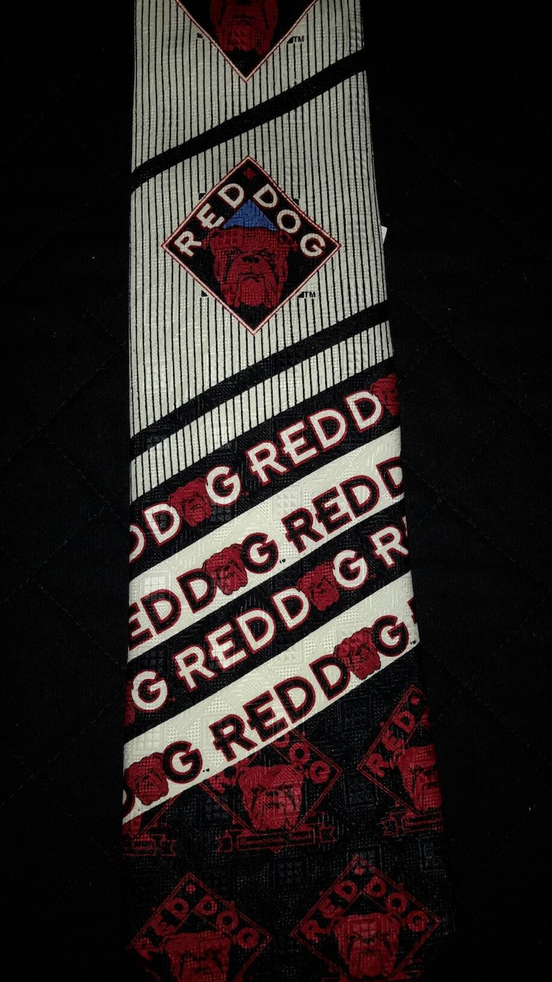 Necktie Red Dog New With Tags Bulldog Red Tie by - Etsy