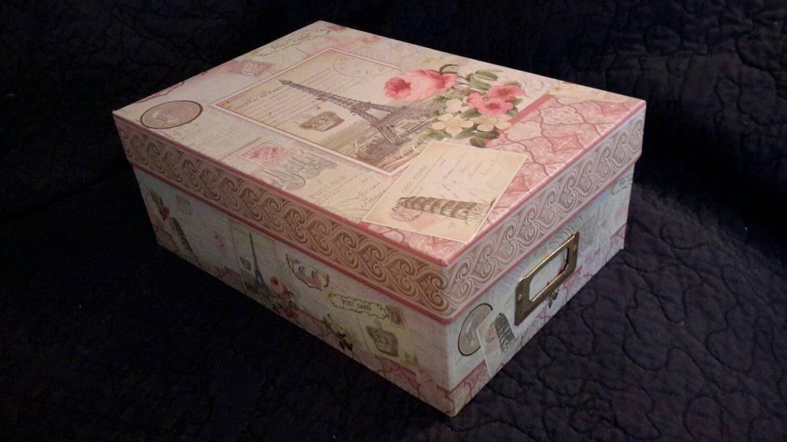 Stamping Lot in Decorative Paris Chest Self Inking Sets Pads - Etsy