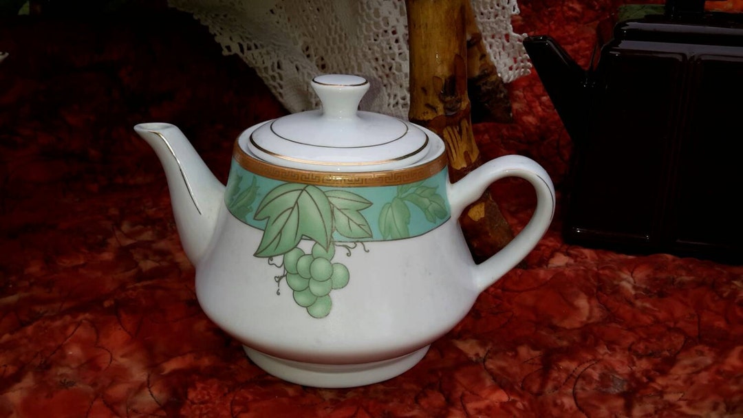 Teapot German Alpine China Asian Tuscany Motif Serves Two Barely ...