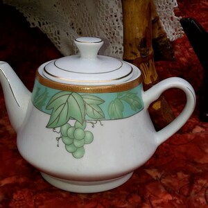 Teapot German Alpine China Asian Tuscany Motif Serves Two Barely ...