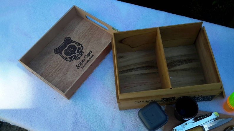 Travel Bar Vacation Backyard Staycation Kit in Cigar Chest - Etsy