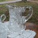Antique Crystal Serving Set Brilliant Period Pitcher Handled Server ...