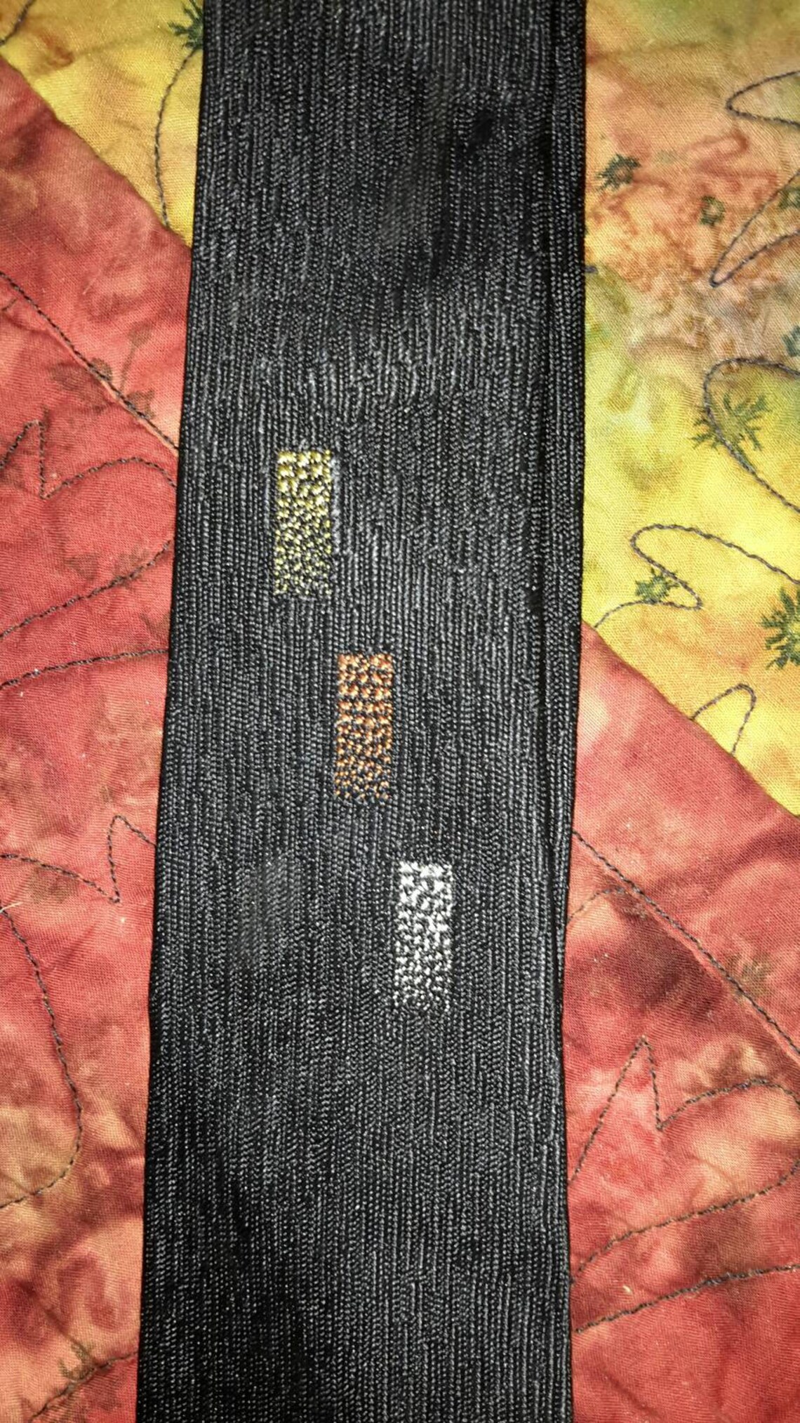 Necktie Vintage Metallic Skinny Tie Jacquard Wearable Art | Etsy