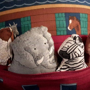 Toy Noah's Ark & Animals Stuffed Soft Toys Handmade Biblical Learning ...