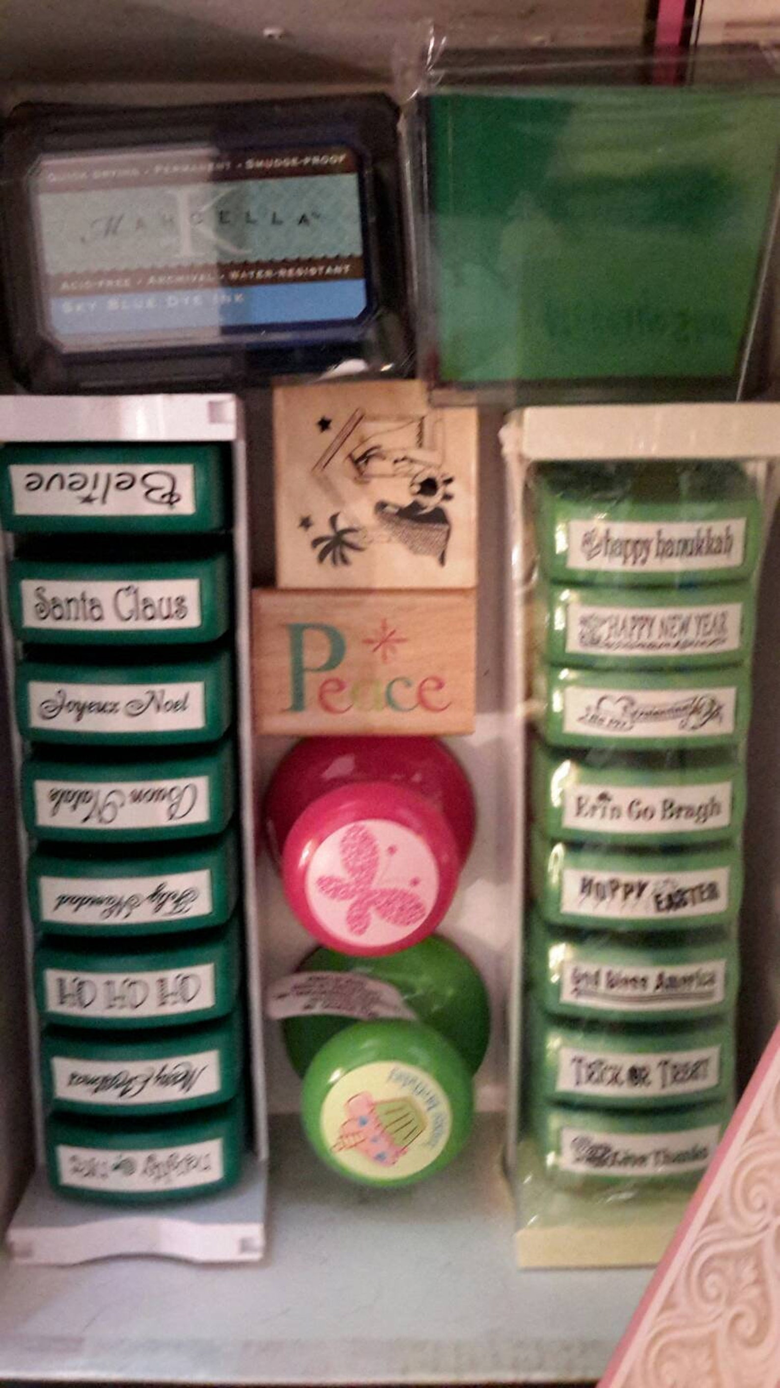 Stamping Lot in Decorative Paris Chest Self Inking Sets Pads - Etsy