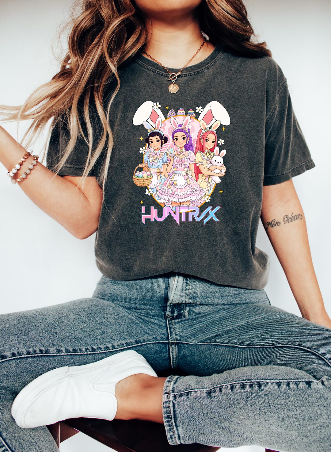 Huntrx Easter Shirt, Kpop Demon Hunters Tee, Rumi Mira Zoey Apparel ...