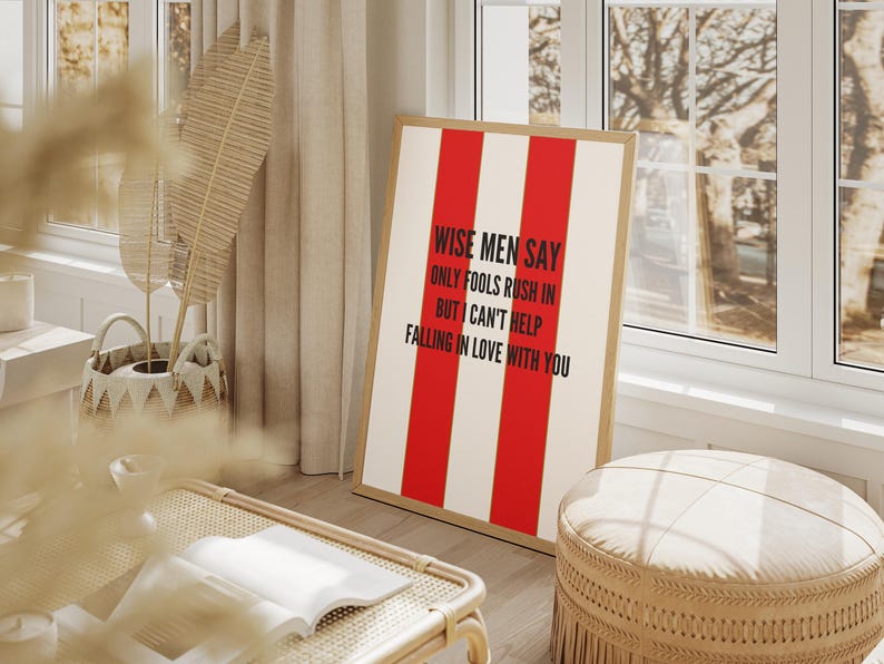Wise Men Say - Sunderland AFC Song Wall Art (museum Quality Gloss Paper ...