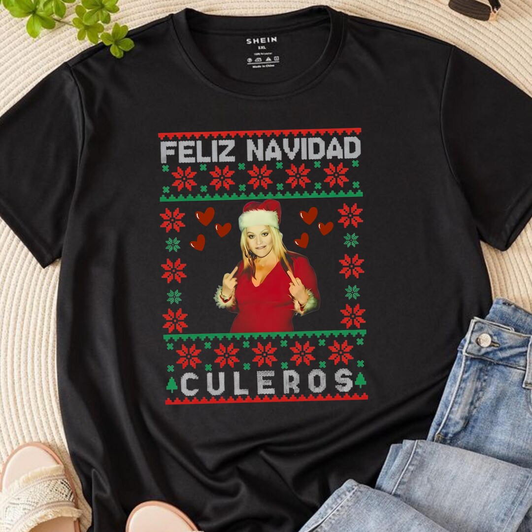 Jenni Rivera Merry Christmas PNG, Includes Typography, Ugly Sweater SVG ...