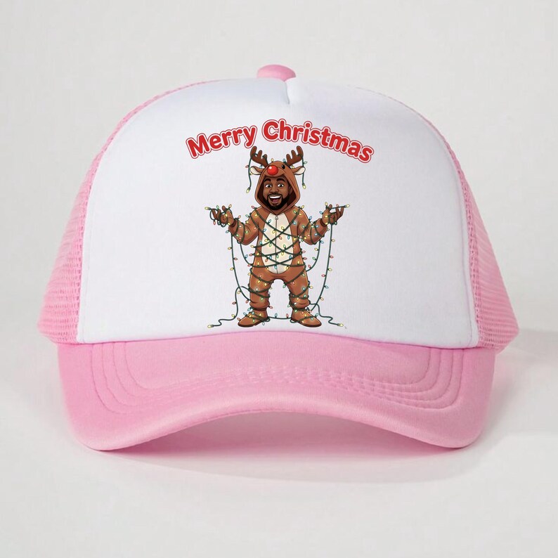 Funny KANYE West Holiday Lights Cartoon | Black Man Festive Clipart ...