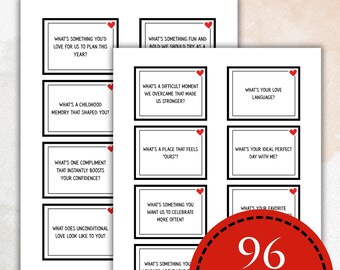 96 Couples Connection Cards Printable | Romantic, Deep & Spicy ...