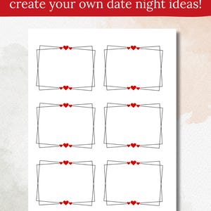 Date Night Idea Cards – 60 Printable Cards for Couples | Fun & Romantic ...