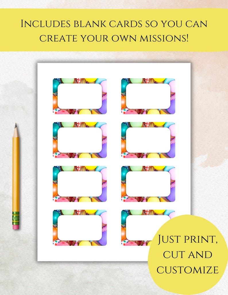 Editable Party Secret Mission Cards Game | Funny Party Game for Adults ...