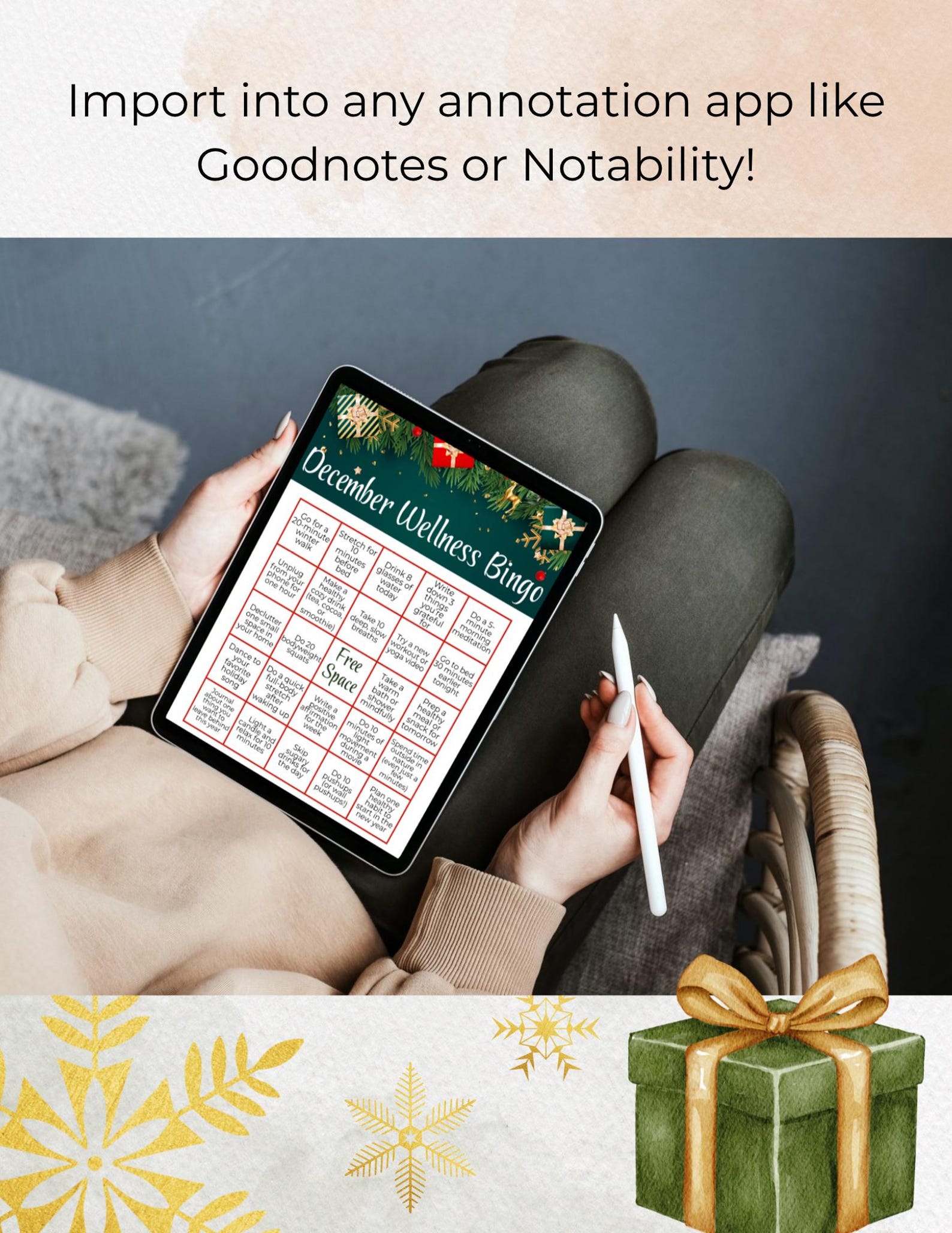 December Wellness Bingo Cards | Printable Self-care & Wellness ...