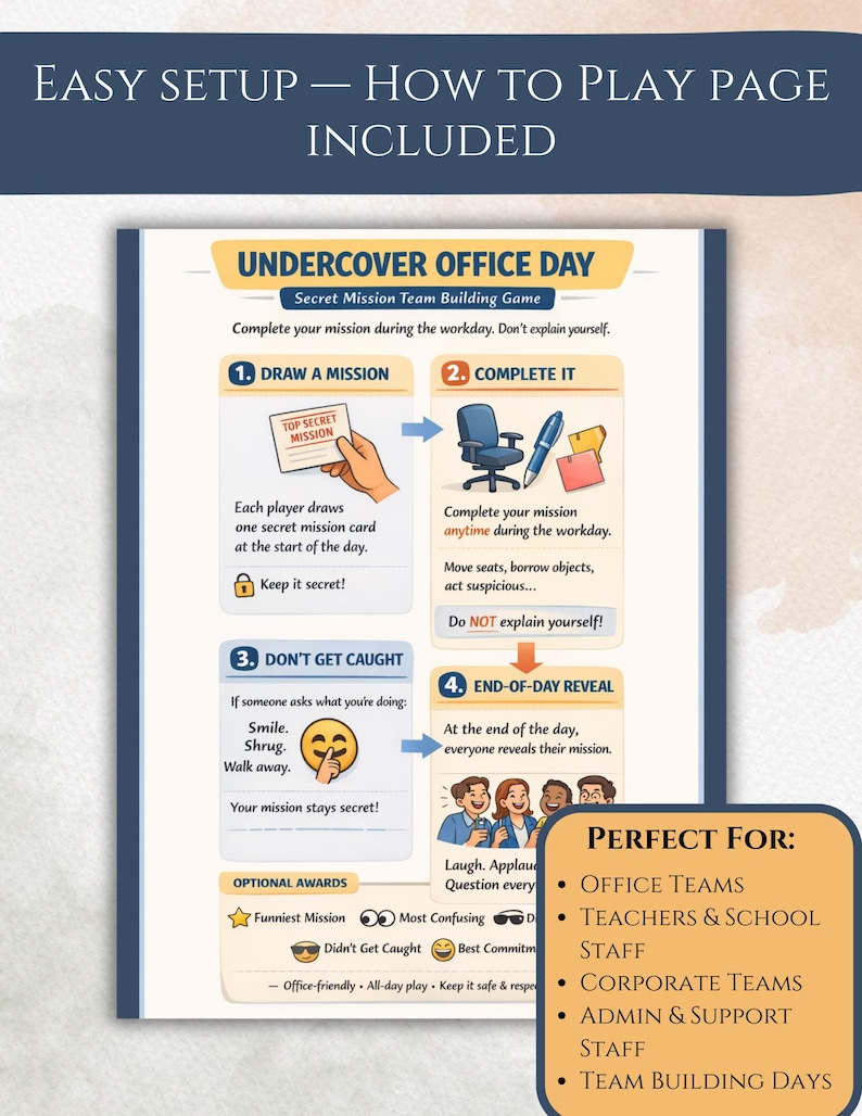 Office Secret Mission Game | Funny Team Building Activity | Workday ...