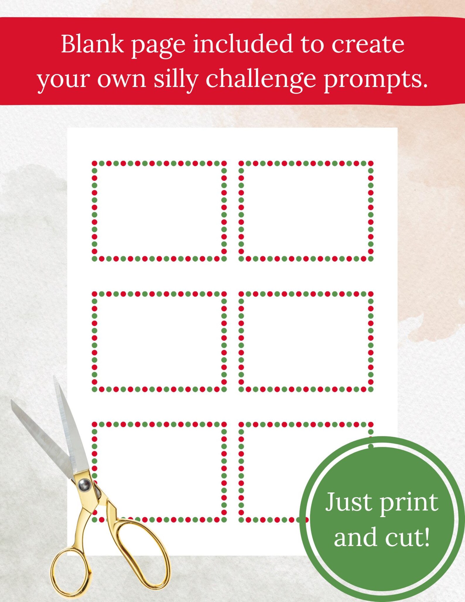 Christmas Secret Challenge Card Game Printable | 60 Funny Holiday Party ...