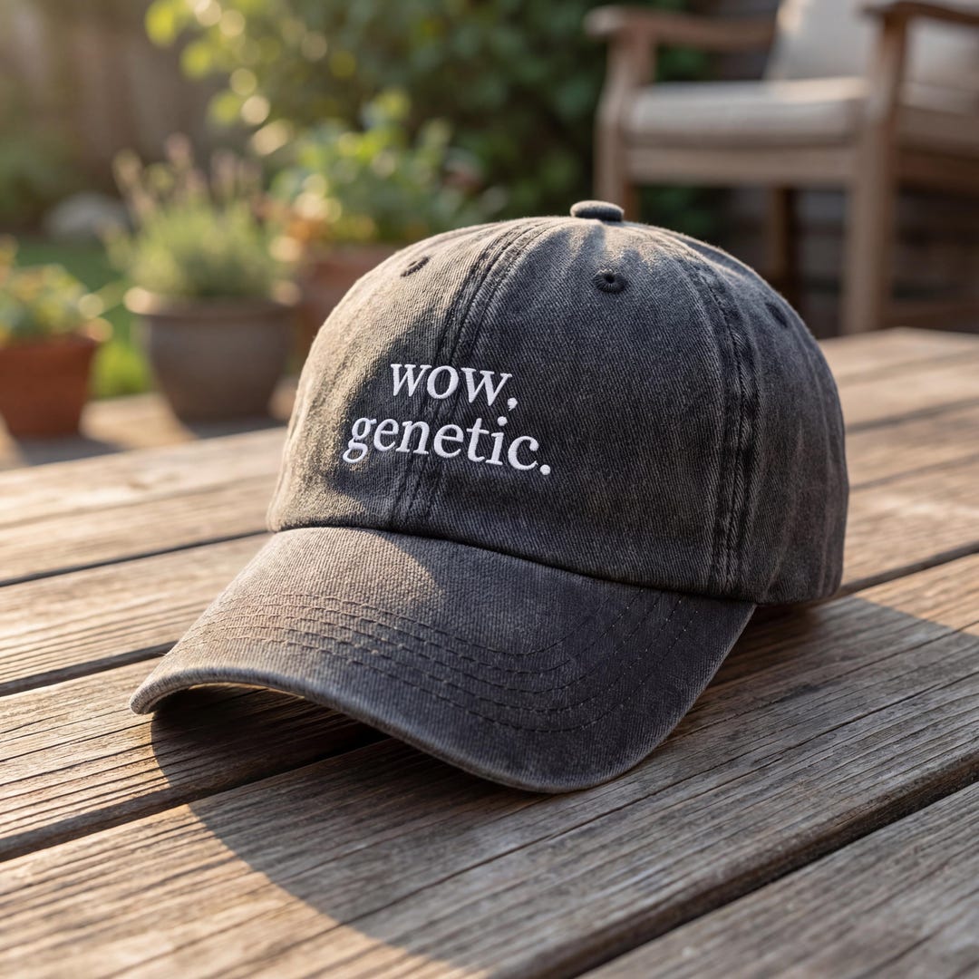 Heated Rivalry Dad Hat | "wow Genetic" Embroidered Book Lover Cap - Etsy