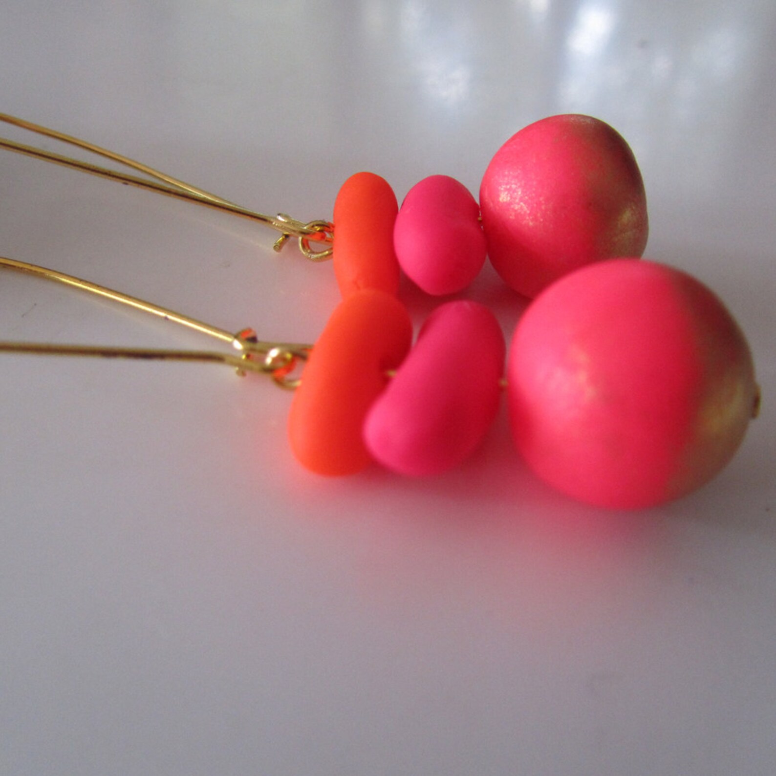 Fluoro Neon Pink Gold Dustings Deep Neon Orange and Mid Neon - Etsy