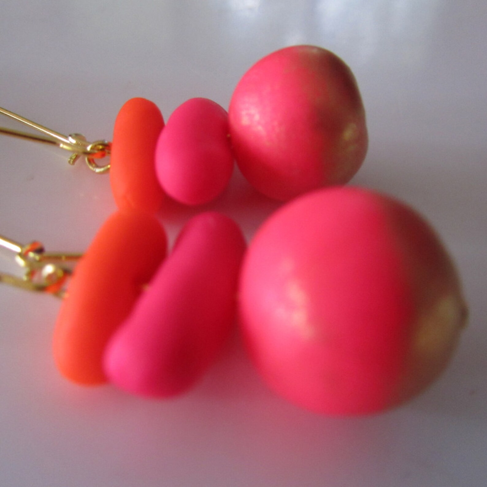 Fluoro Neon Pink Gold Dustings Deep Neon Orange and Mid Neon - Etsy